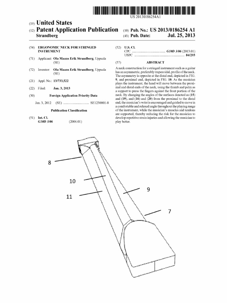 Ergonomic Trapezoidal Guitar Neck Design | PDF | Hand | Thumb