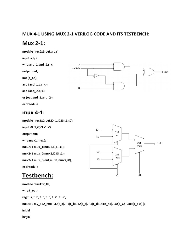 MUX | PDF | Digital Electronics | Physical Layer Protocols
