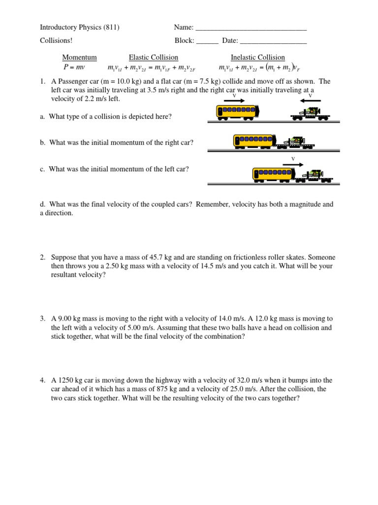 PDF | PDF | Collision | Momentum
