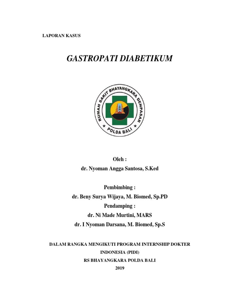 Lapsus Gastropati DM New | PDF