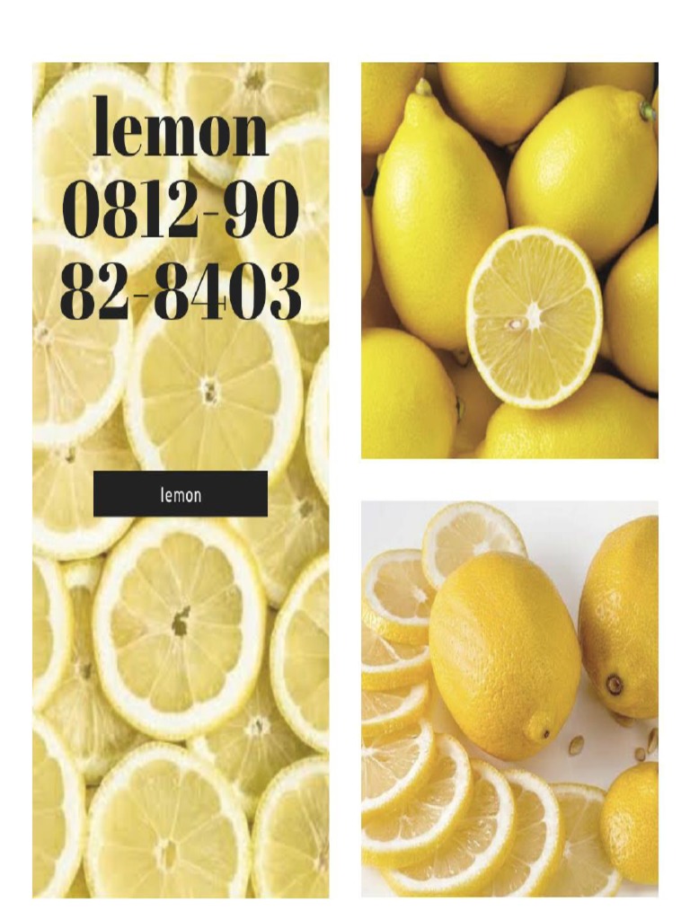 Jeruk Lemon Jawa, Jual Jeruk Lemon, Jual Jeruk Lemon Cui | PDF