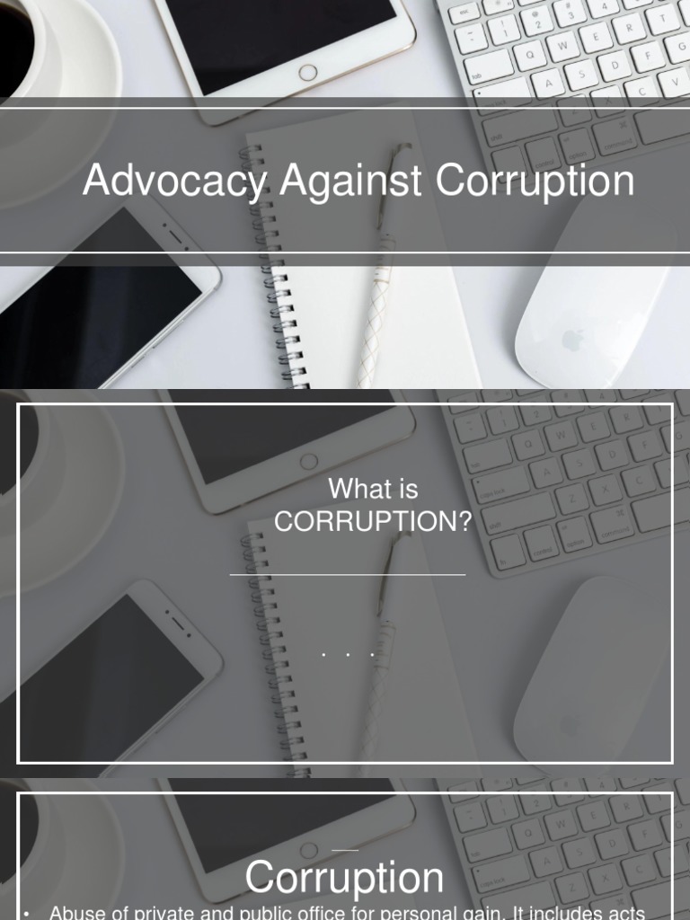 Advocating Against Corruption: Understanding Corruption, Its Causes and ...