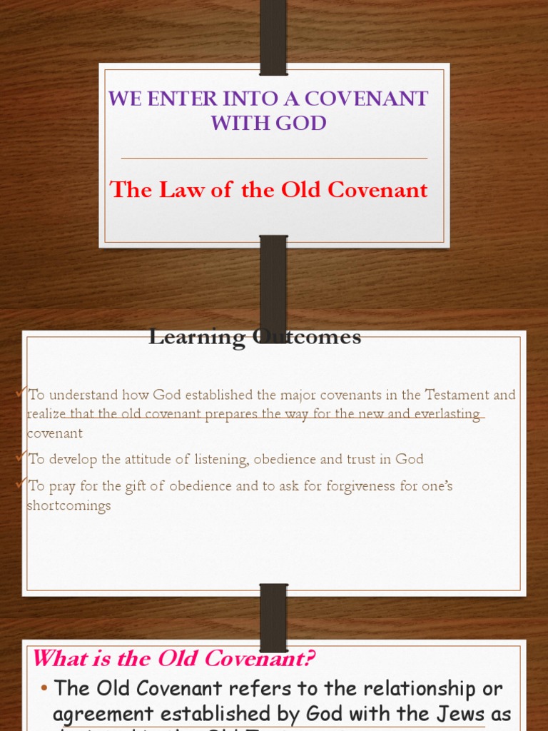 Old vs New Covenant Explained | PDF | New Covenant | Covenant (Biblical)