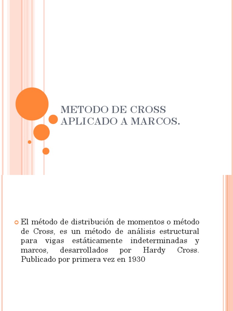 Metodo de Cross Aplicado A Marcos | PDF