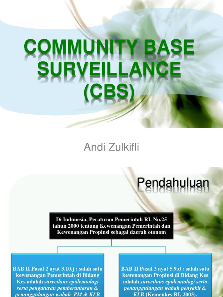 Community Base Surveillance | PDF