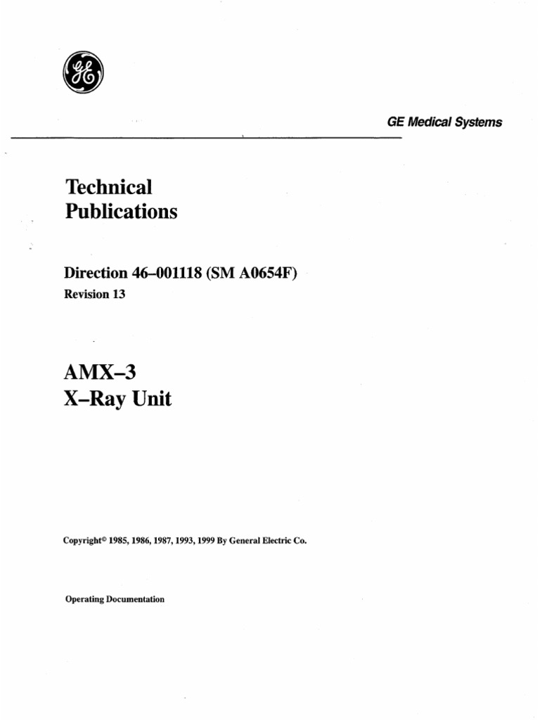 Dokumen - Tips - Ge Amx 3 Service Manual PDF | PDF