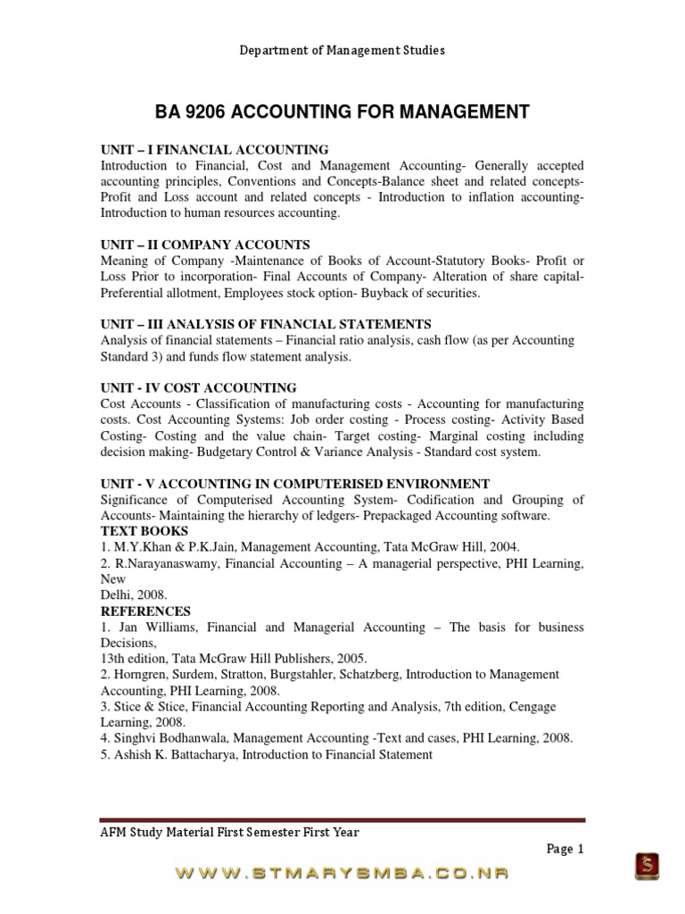 Accounts Notes Unit 1 To 5 With Answers PDF | PDF | Debits And Credits ...