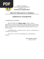 Barangay Certification of Business Closure | PDF