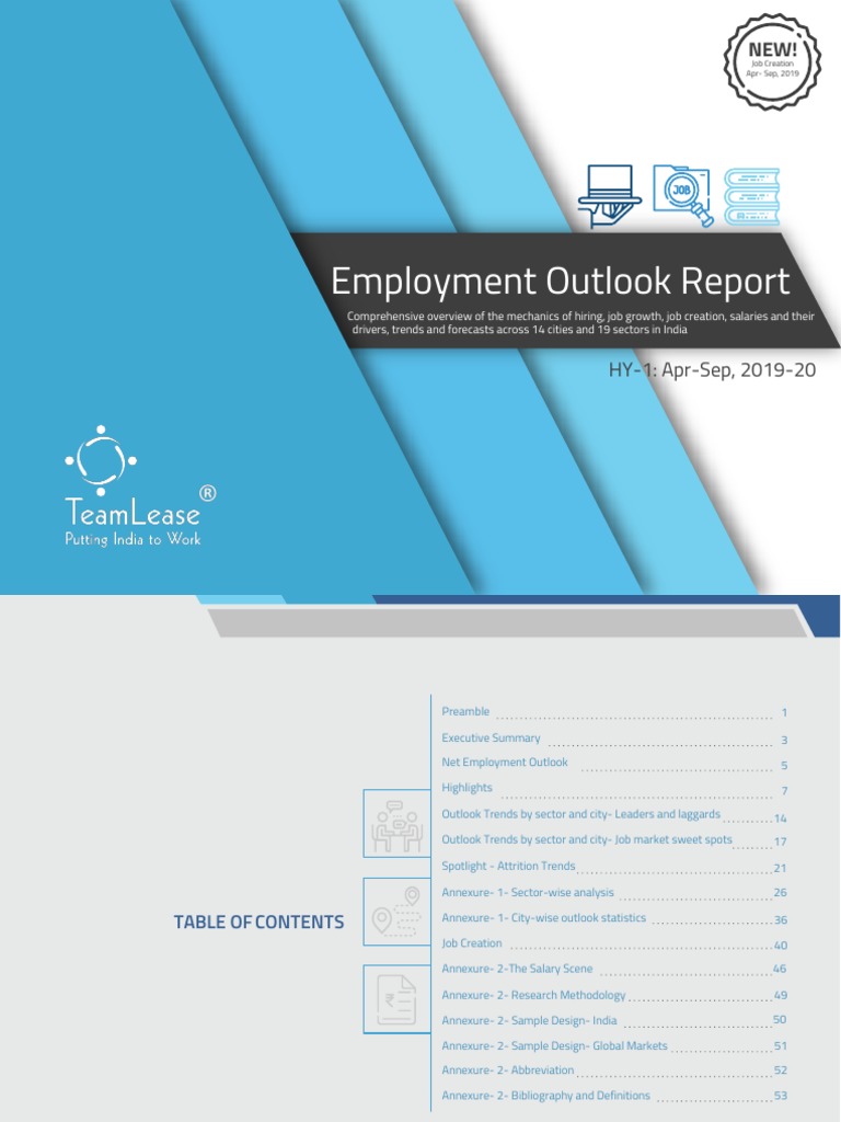 Employment Outlook Report: TeamLease | PDF | Unemployment | Social Science