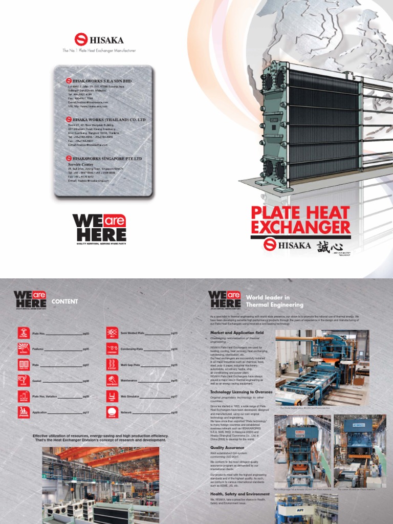 Hisaka | PDF | Heat Exchanger | Heat Transfer