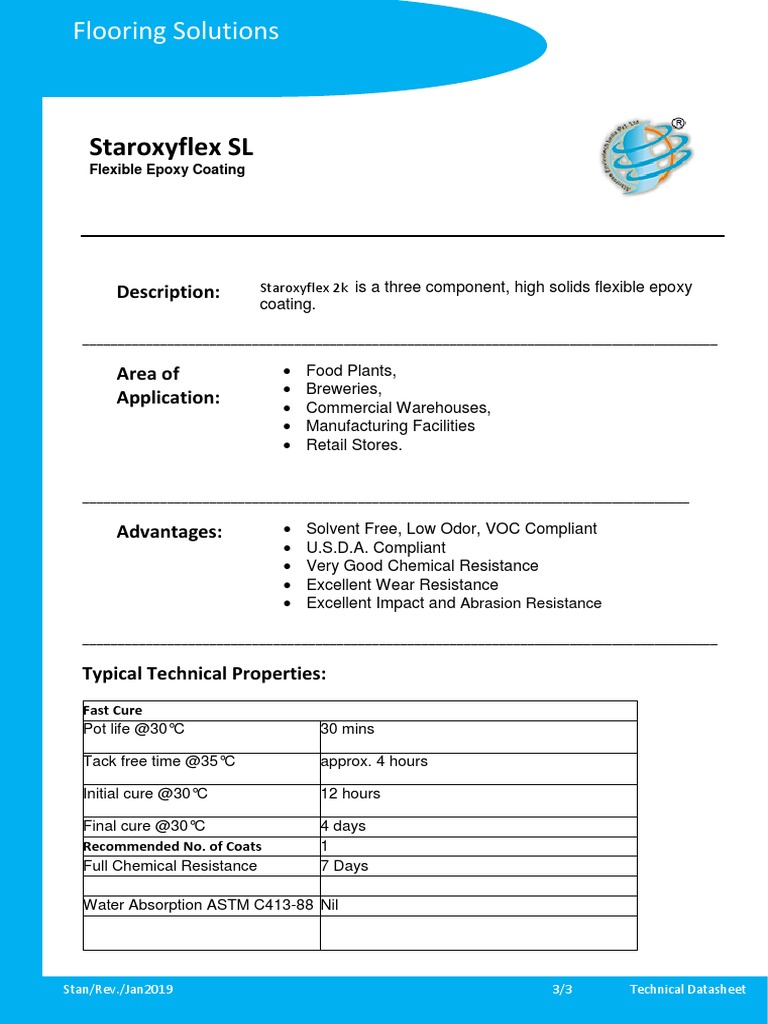 Flexible 2k-Flexable Epoxy Coating-Tds | PDF | Epoxy | Solid