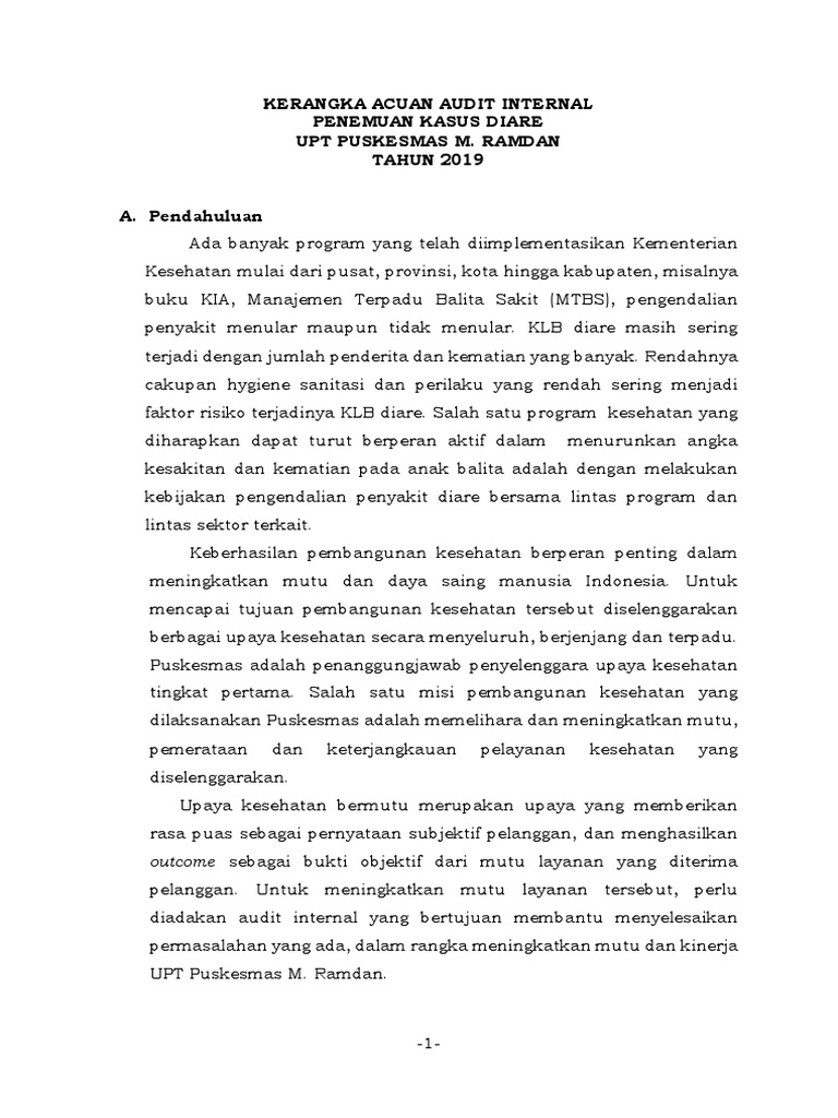 KAK Audit Internal | PDF