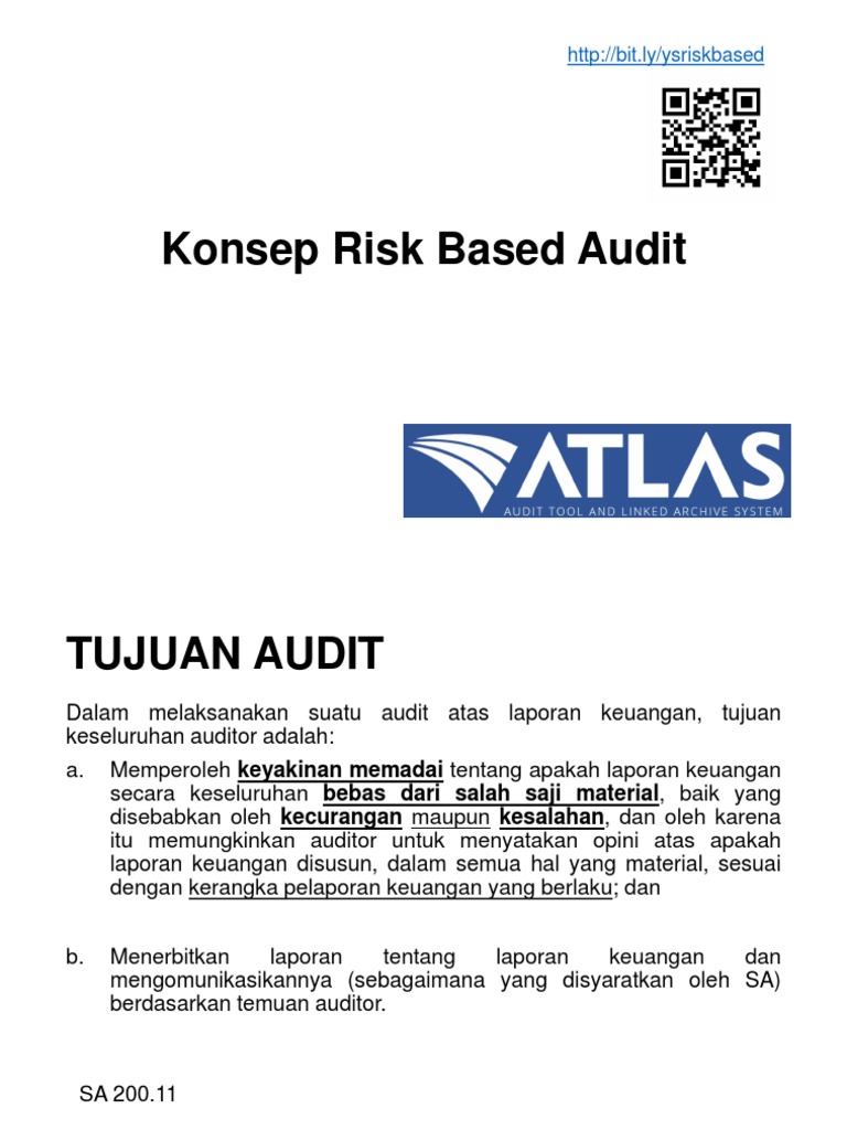 Risk Based Audit ATLAS | PDF | Financial Audit | Internal Control