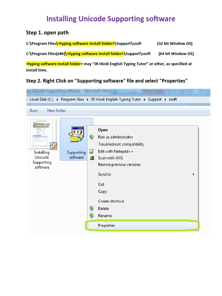Installing Unicode Supporting Software | PDF