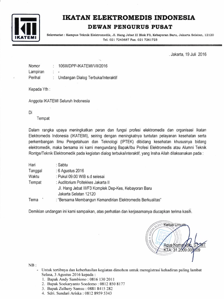 Undangan Dialog Terbuka Atau Interaktif Selurh Indinesia PDF | PDF