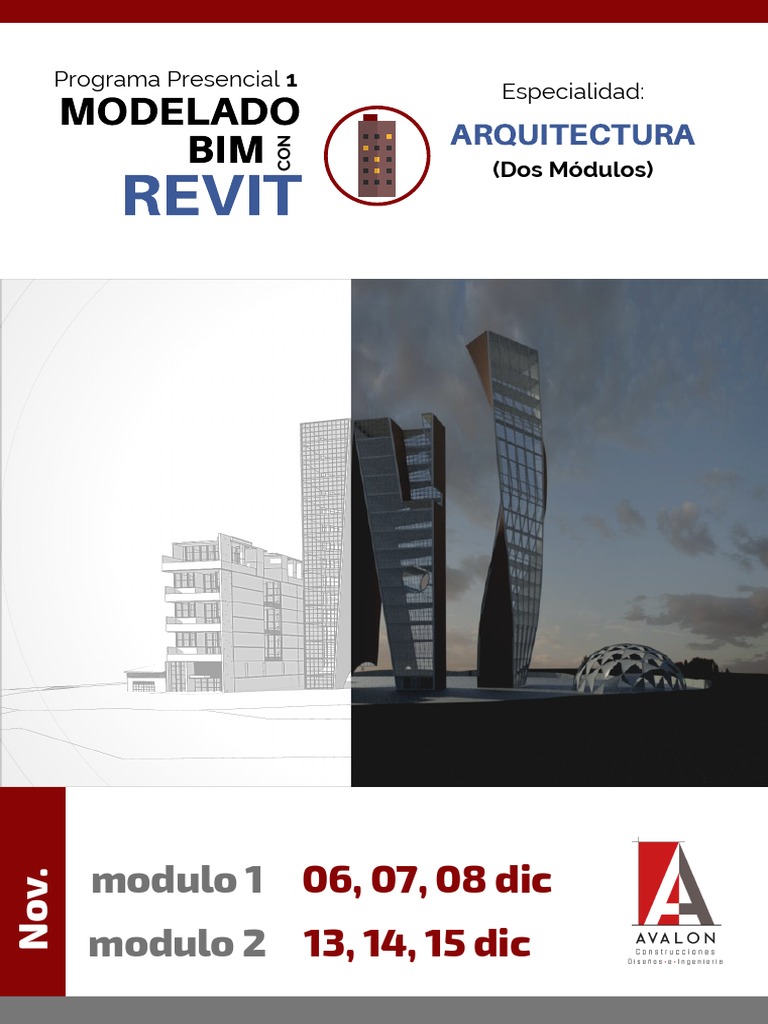 Brochure Revit Arquitectura Completo | PDF | Autodesk Revit | Software