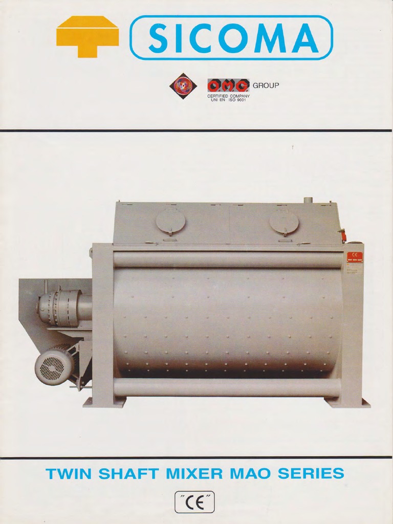 SICOMA Twin Shaft Mixer | PDF