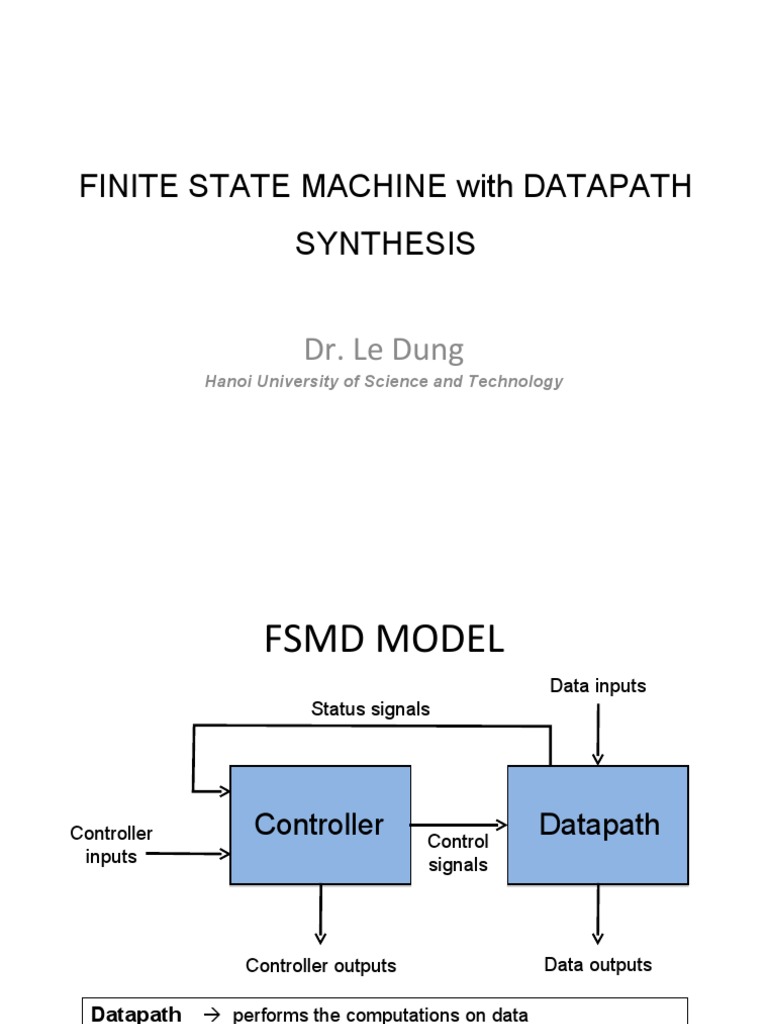 FSM With Datapath | PDF | Digital Electronics | Computing