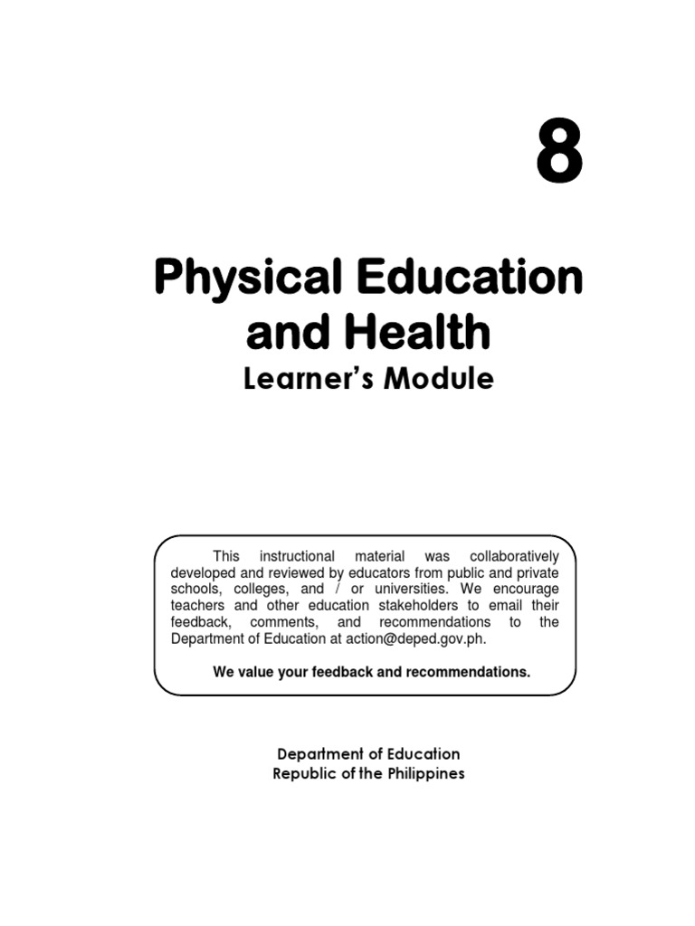 PE LM Gr8 | PDF | Physical Fitness | Body Mass Index