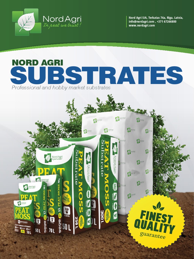 Substrates Product Catalog | PDF | Peat | Moss