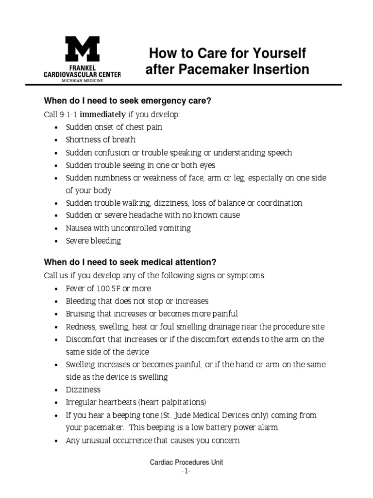 Pacemaker After Care | Wound | Artificial Cardiac Pacemaker