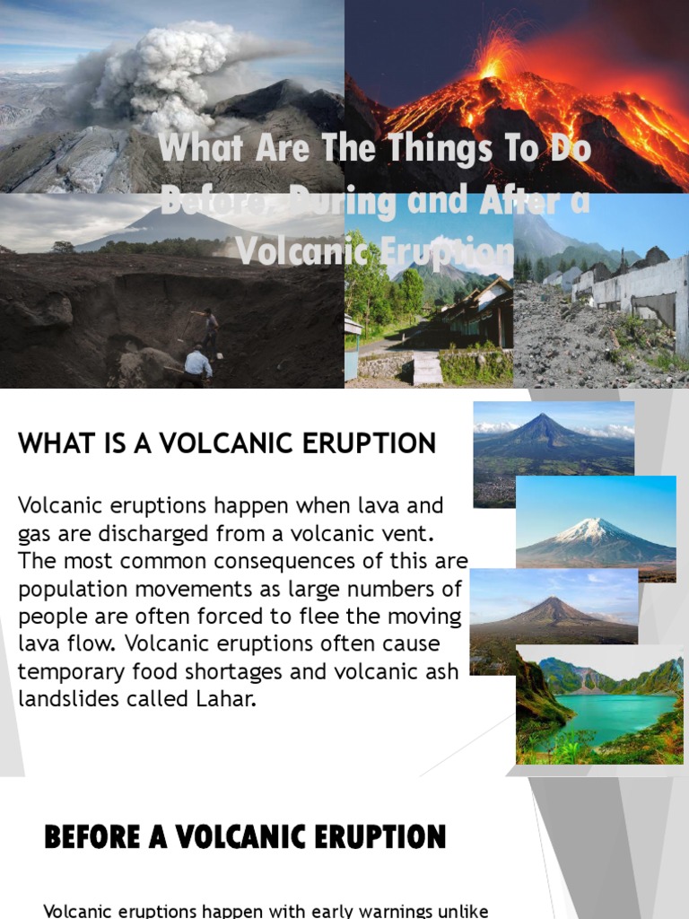 What To Do Before, During and After A Volcanic Eruption | PDF ...