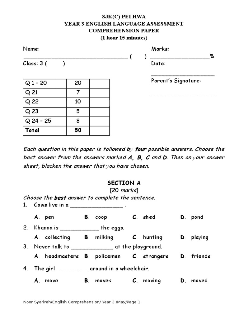 BI Year 3 Exam Paper | PDF