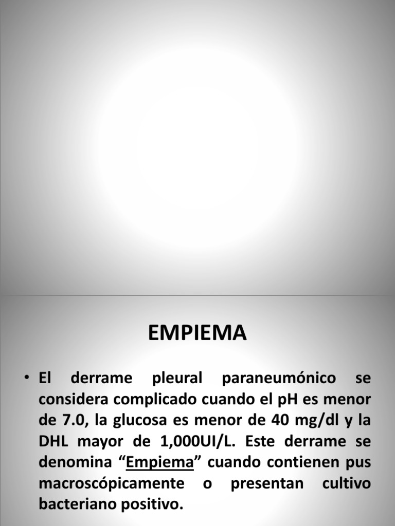 Guía del Empiema y su Tratamiento | PDF | Medicina CLINICA | Neumología
