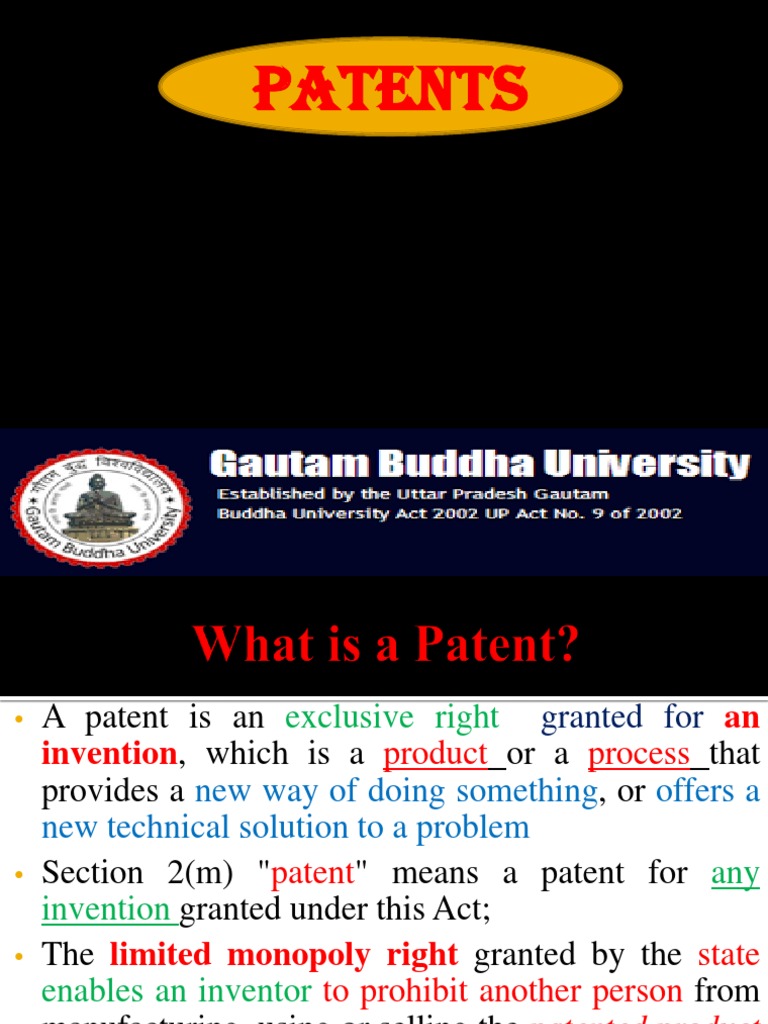 An Introduction To Patent Right Download Free Pdf Patent