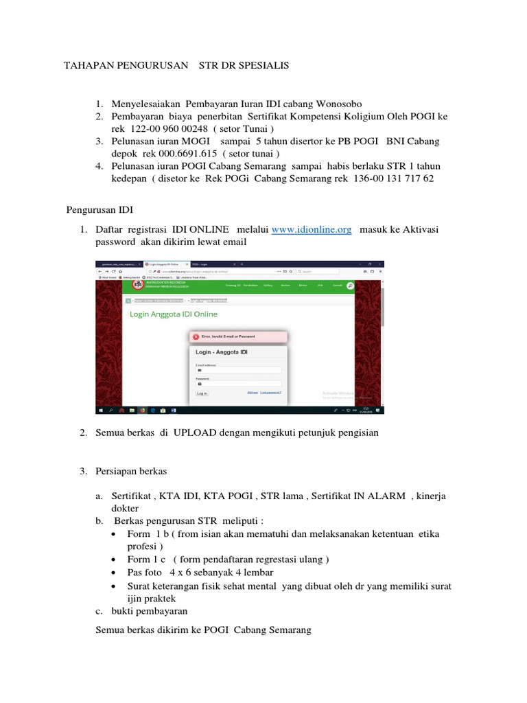 Tahapan Pengurusan STR | PDF