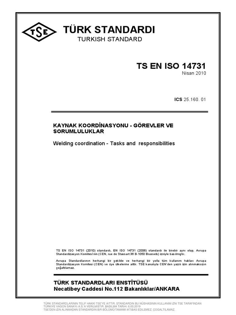 TS en Iso 14731 PDF | PDF