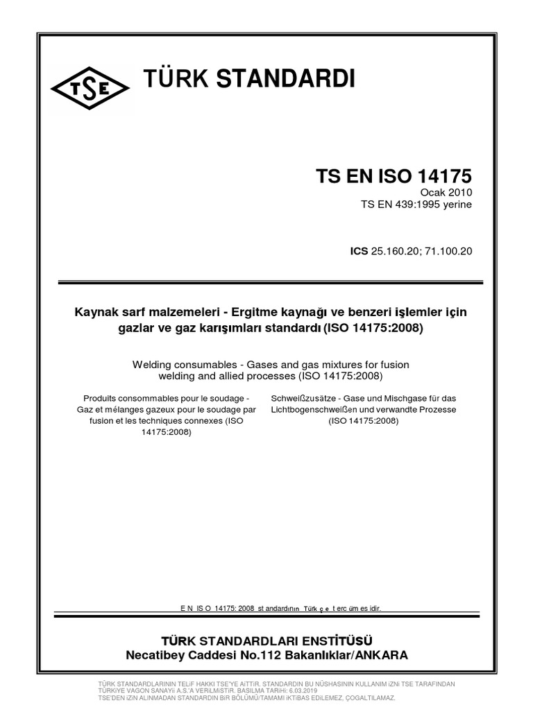 TS en Iso 14175 | PDF