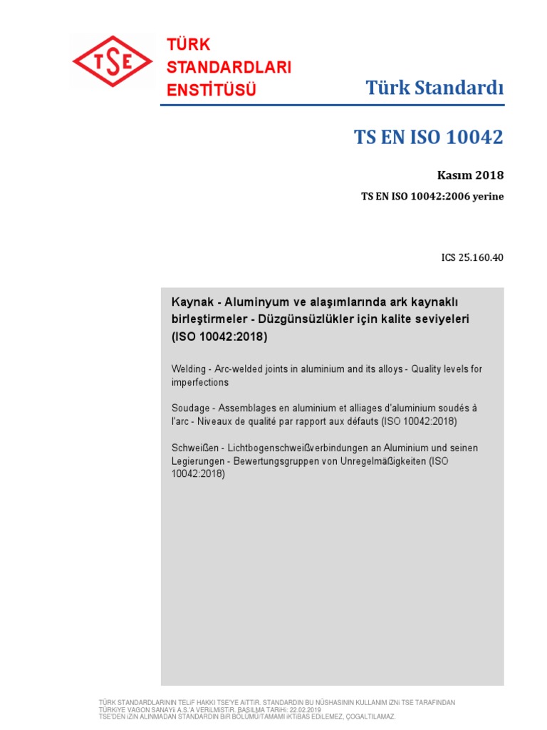 TS en Iso 10042 PDF | PDF