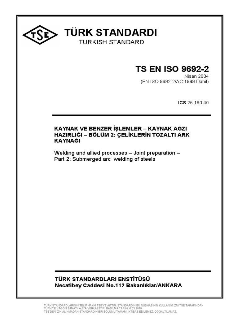 TS en Iso 9692 2 PDF | PDF