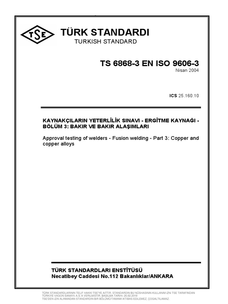 TS 6868 3 en Iso 9606 3 PDF | PDF