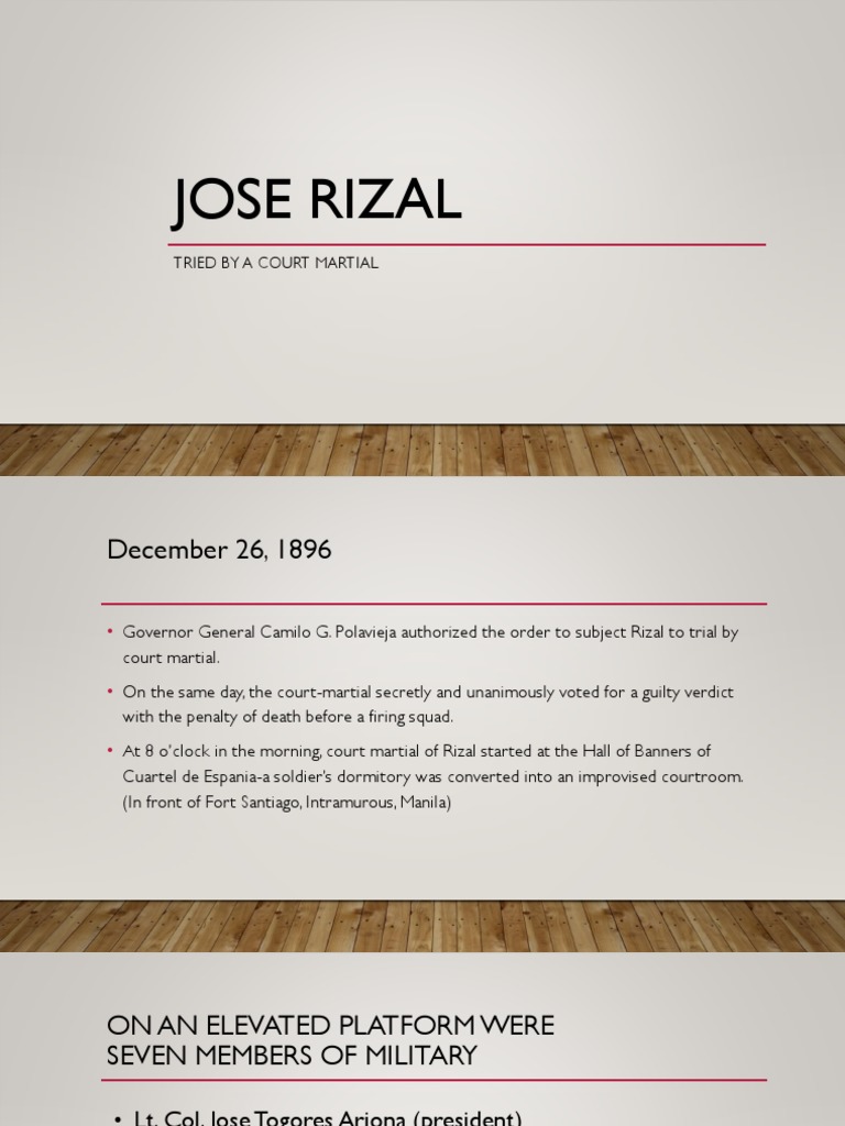 Jose Rizal | PDF | Court Martial | Prosecutor