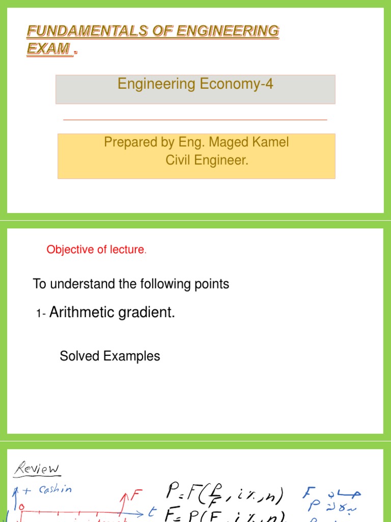 Engineering Exam: Arithmetic Gradient | PDF