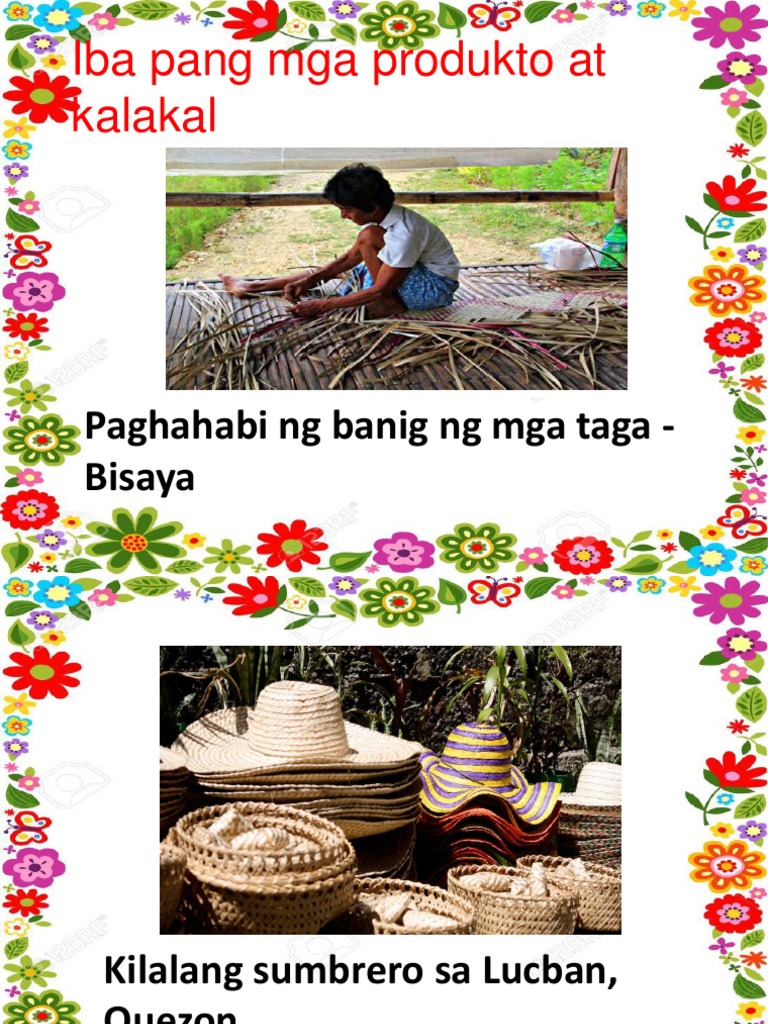 Iba Pang Produkto at Kalakal Sa Iba't-Ibang Lokasyon Sa Bansa | PDF