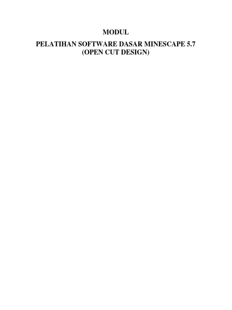 Modul Minescape 5.7 | PDF
