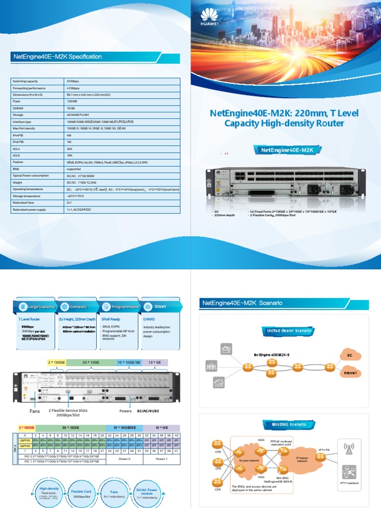 Huawei Ne40 | PDF | Flash Memory | Network Architecture