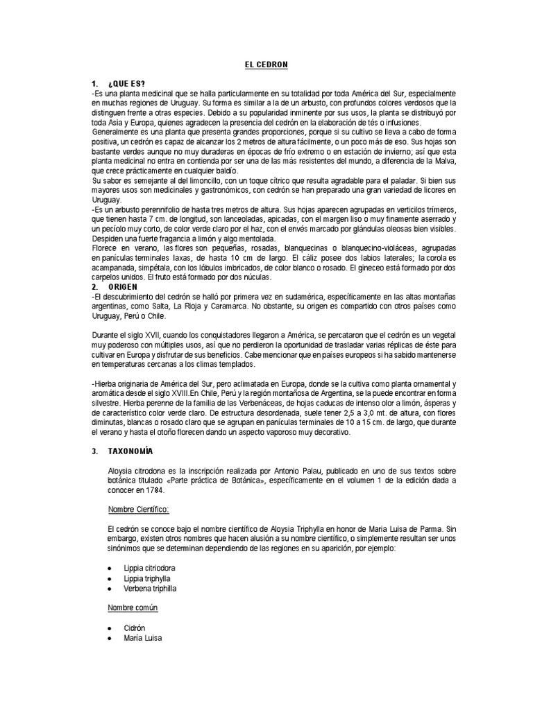 El Cedron | PDF | Bienestar | Medicina