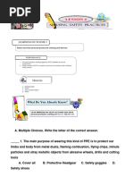 PPE Training Pre-Test and Answers | PDF | Personal Protective Equipment ...
