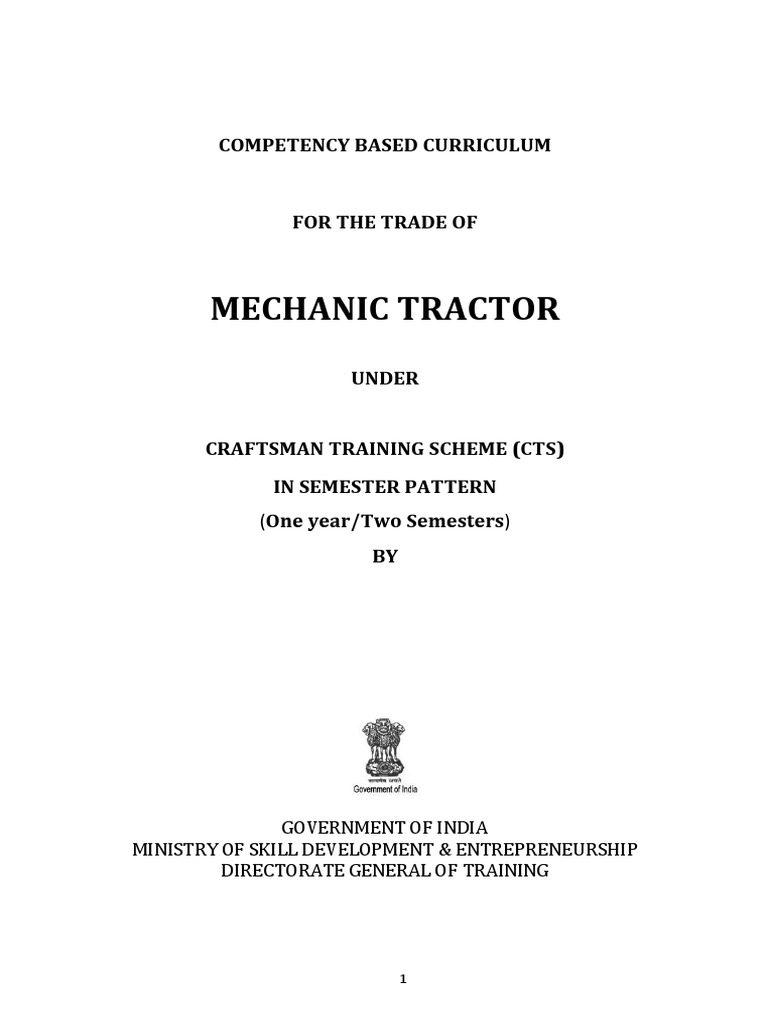 Mech Tractor PDF | PDF | Tractor | Screw