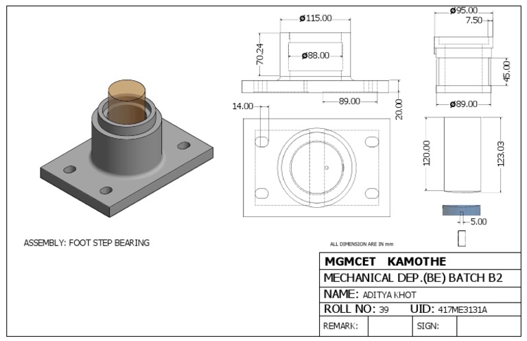 Foot Step Bearing PDF | PDF