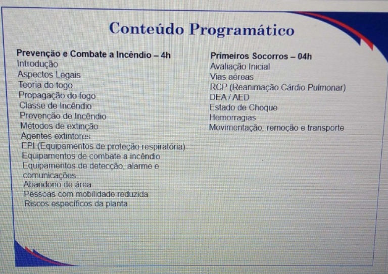 Conteúdo Programático - Modelo Básico | PDF