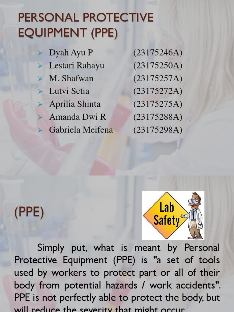 Personal Protective Equipment (Ppe) - 1 | PDF | Personal Protective ...