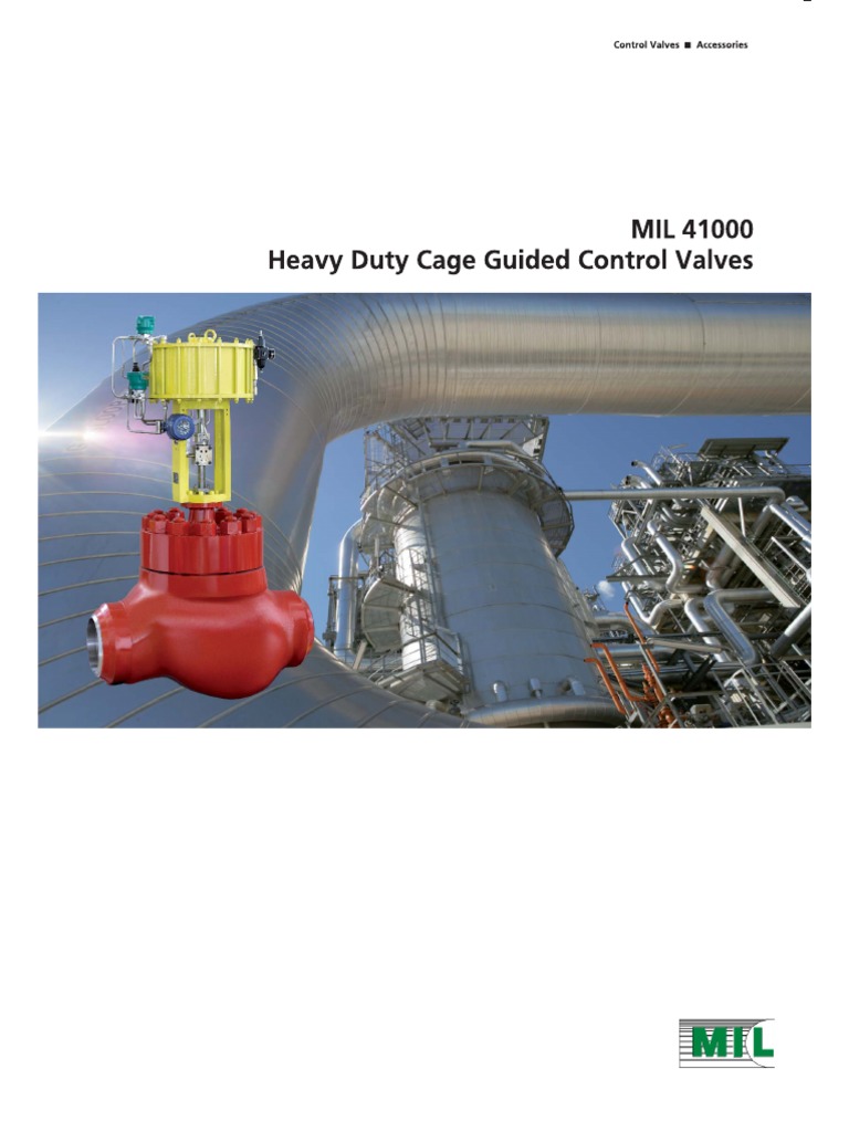 MIL 41000 New - Heavy Duty Cage Guided Control Valves | PDF | Valve ...