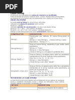 Métodos de La Clase String | PDF | Cadena (informática) | Java (lenguaje de programación)