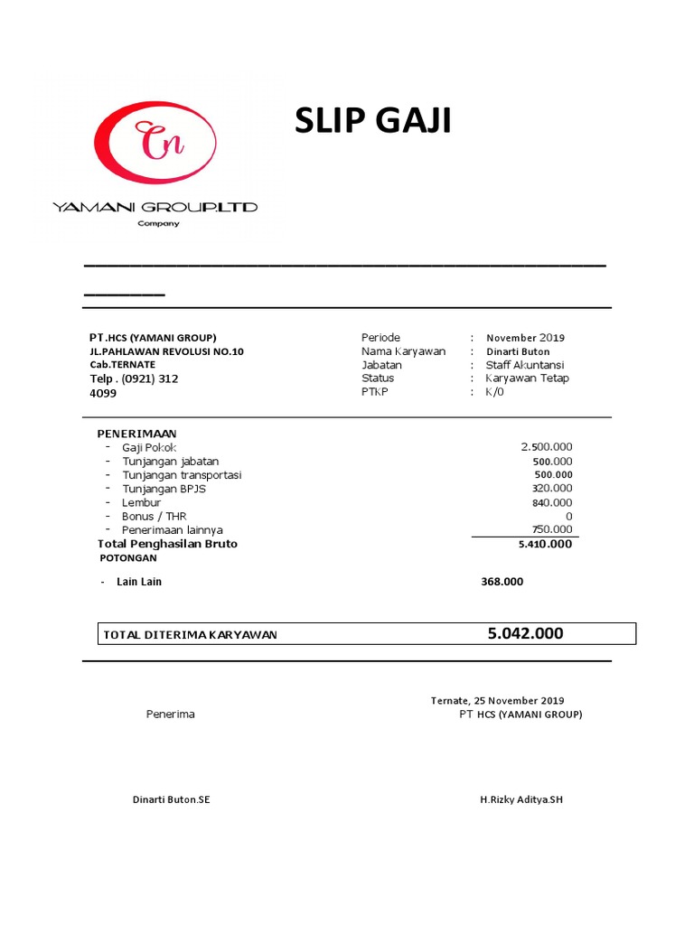 Slip Gaji | PDF