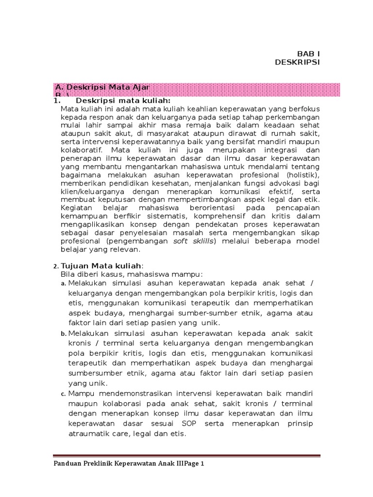 Panduan Preklinik Anak III | PDF | Kesehatan Holistik | Sains & Matematika